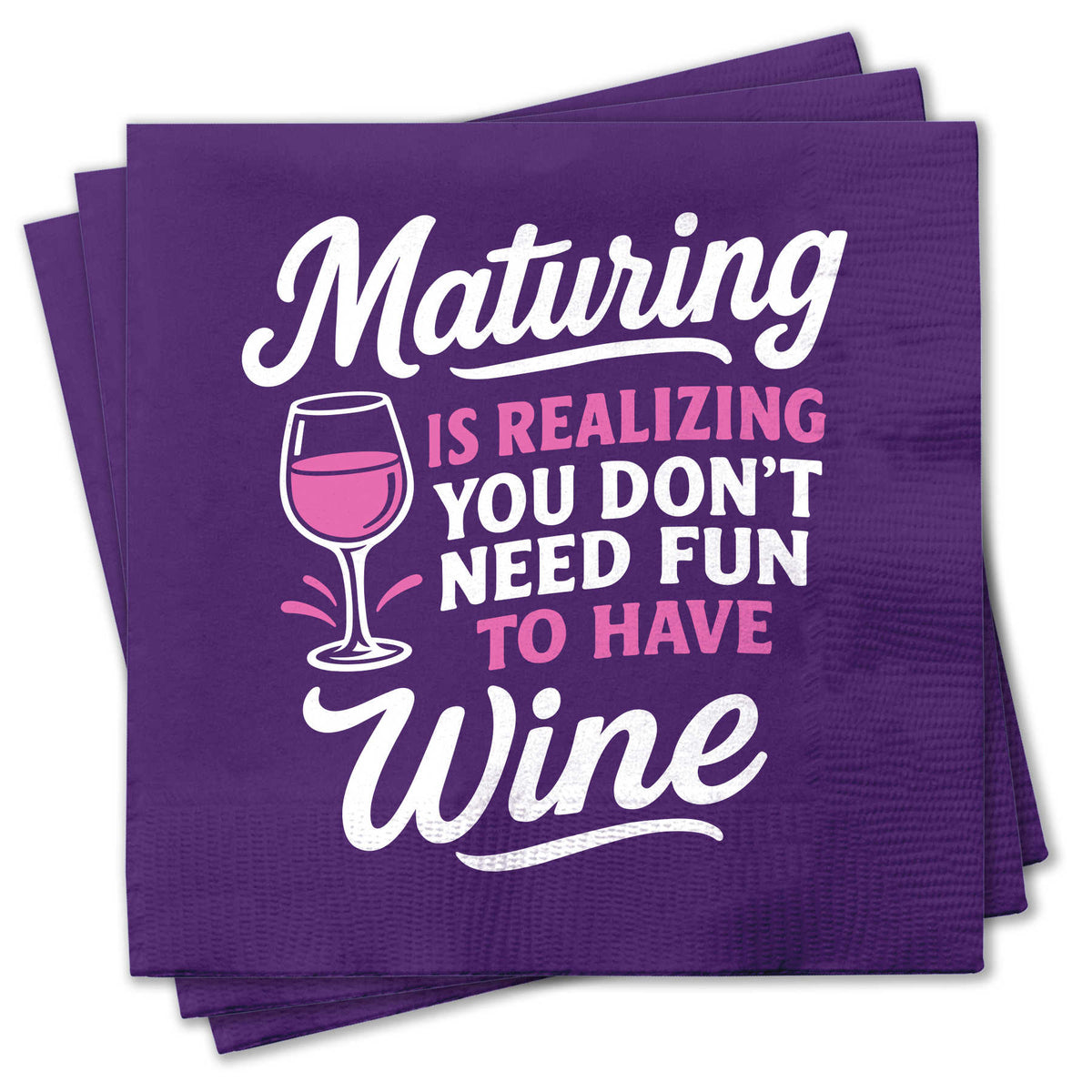 Funny Cocktail Napkins - Maturing – Chris's Stuff, Inc
