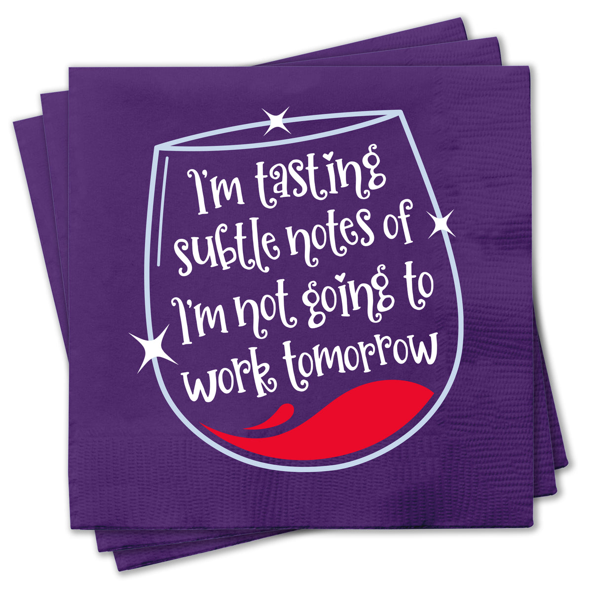 Funny Cocktail Napkins - Subtle Notes – Chris's Stuff, Inc