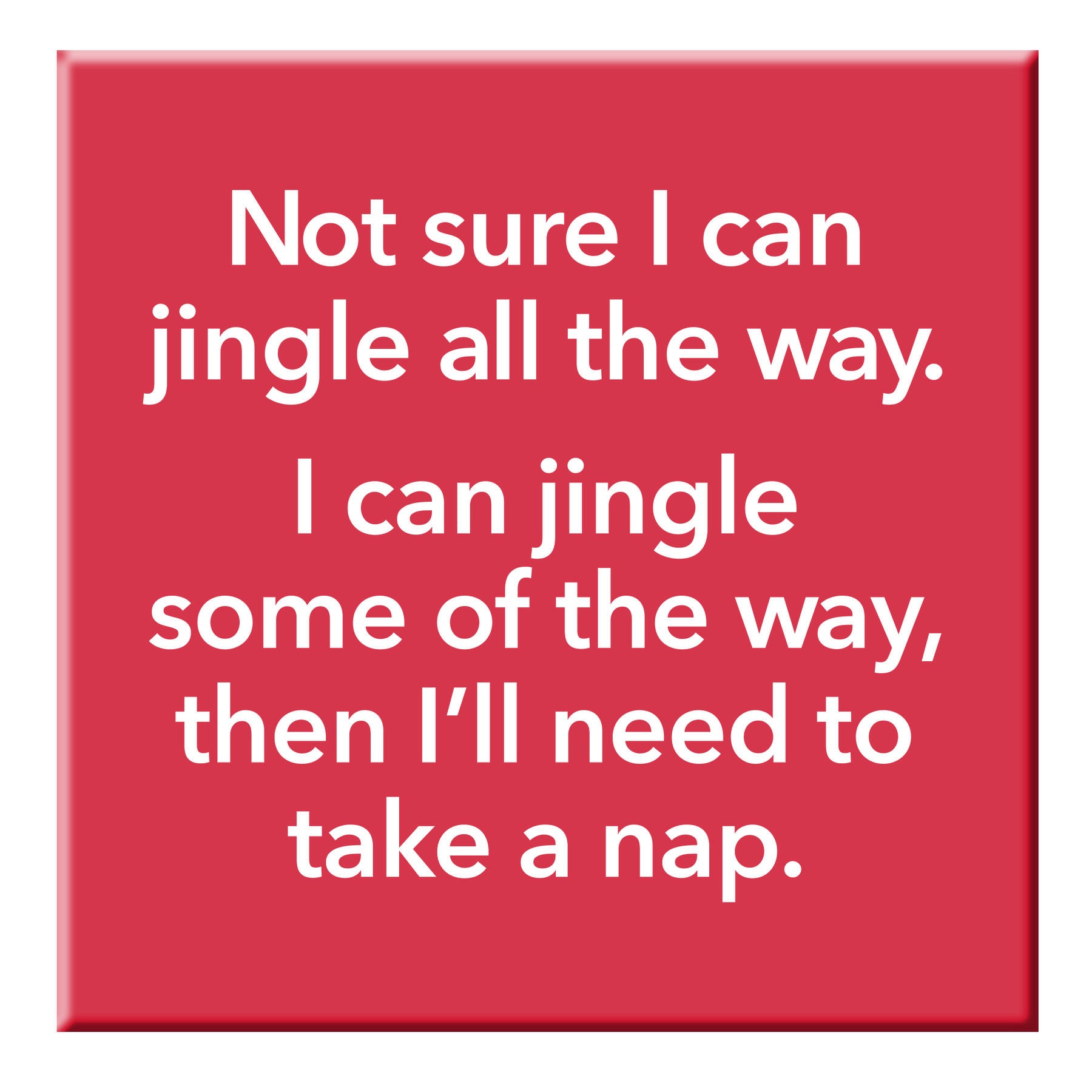 Funny Magnet - Not sure I can jingle – Chris's Stuff, Inc