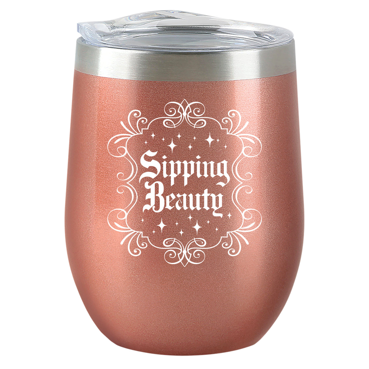 NEW Sipping Beauty - Insulated Tumbler- Rose Gold – Chris's Stuff, Inc