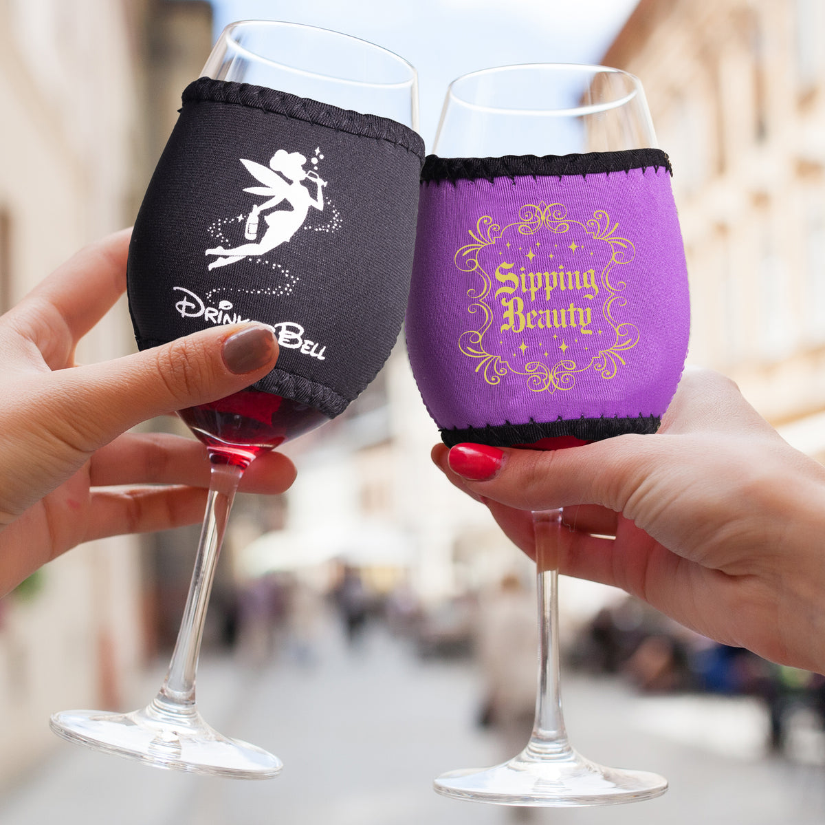 Sipping Beauty Wine Glass Sleeve – Chris's Stuff, Inc