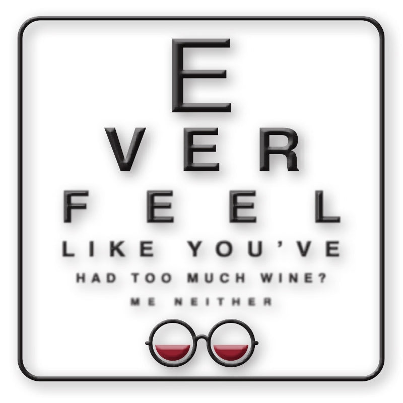 Wine Eye Chart Coaster – Chris's Stuff, Inc